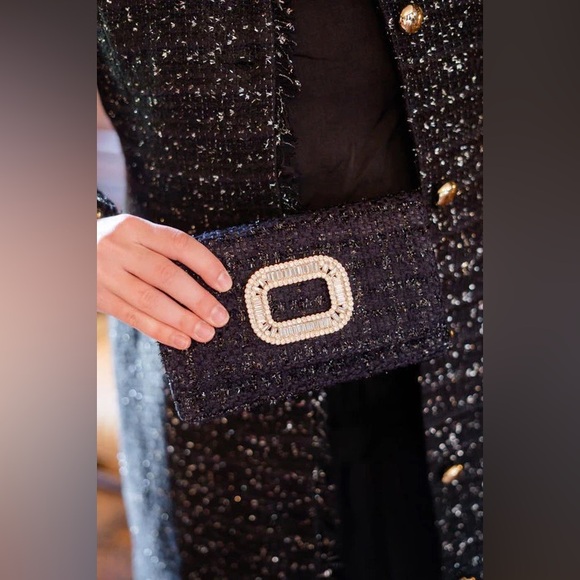 Lisi Lerch | Bags | Lisi Lerch Coco Clutch With Rhinestone Buckle ...